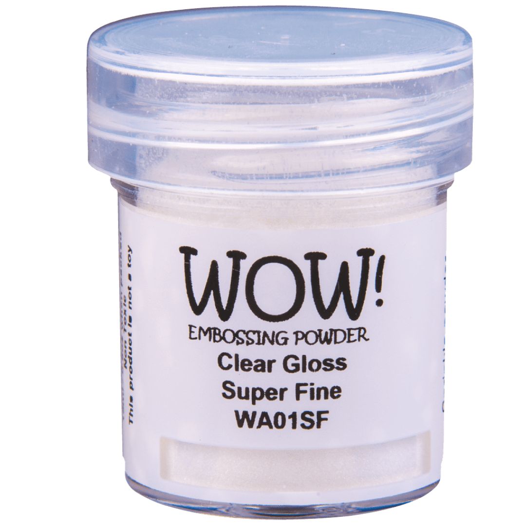 WOW! Embossing Powder 15ml Clear Gloss Super Fine | SW11883 WOW! Embossing Powder 15ml Clear Gloss Super Fine | SW11883